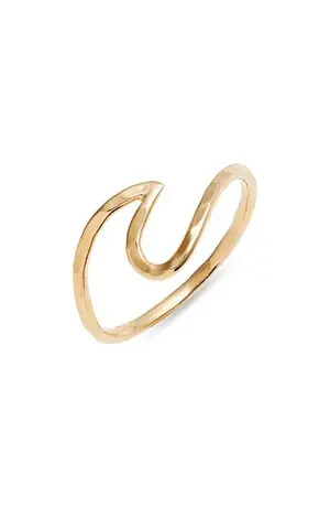 KIARA BY KI-ELE Ki-ele North Shore Swell Ring - Gold