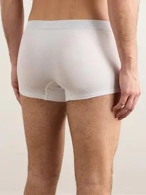 Zegna Stretch-cotton Boxer Briefs - White