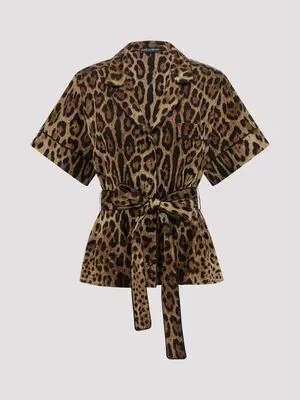Dolce & Gabbana Animalier Silk Shirt