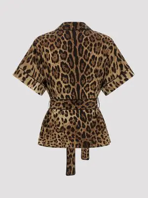 Dolce & Gabbana Animalier Silk Shirt