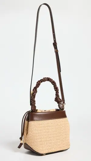 GANNI Raffia Bucket Bag