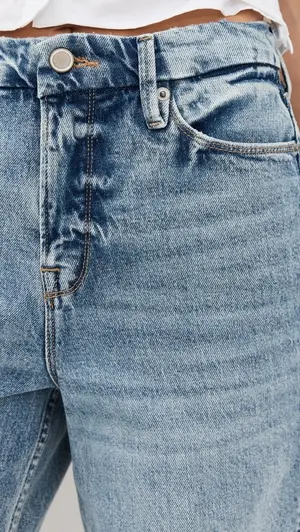 Good American Wide Leg Step Insert Jeans
