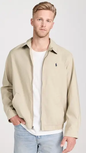 Polo Ralph Lauren Bi-swing Windbreaker Jacket - Khaki Uniform