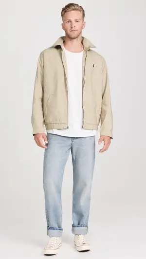 Polo Ralph Lauren Bi-swing Windbreaker Jacket - Khaki Uniform