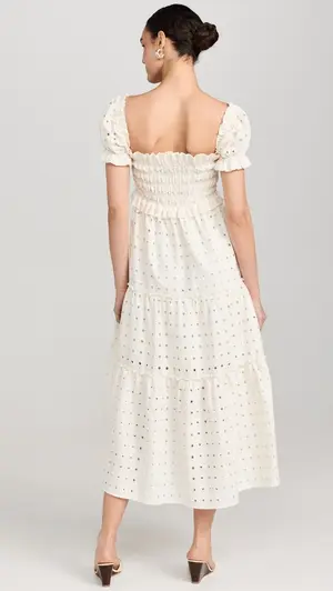 O.P.T Eyelet Bobi Dress