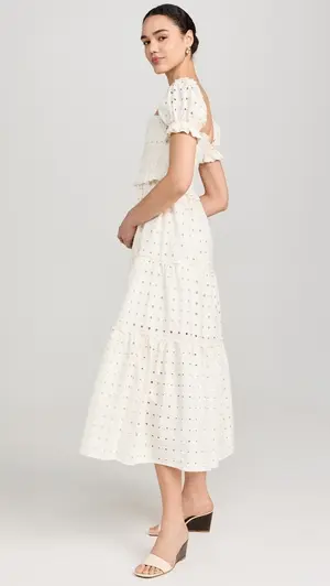 O.P.T Eyelet Bobi Dress