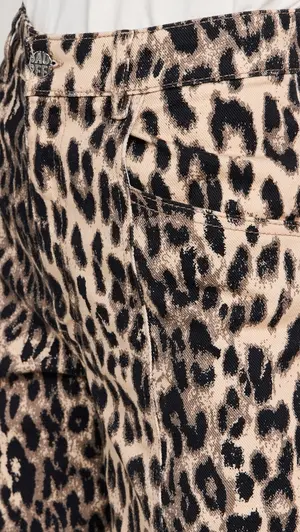 Baum Und Pferdgarten Nara Jeans Animal Print Stretch Denim - Brown Baum Leopard