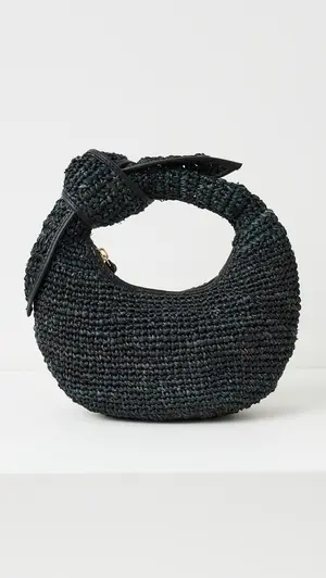 Poolside The Josie Knot Bag - All Black