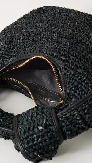 Poolside The Josie Knot Bag - All Black