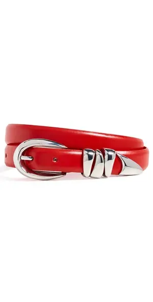 Madewell Triple Metal Keeper Belt Kilt Red