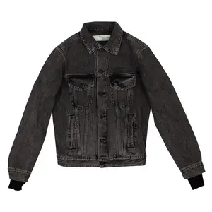 Off-White Denim Trucker Jacket - Black