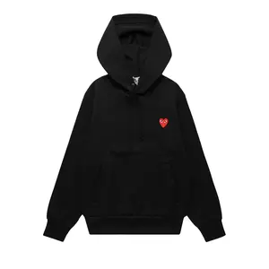 Play Comme Des Garcon Hooded Sweatshirt - Black