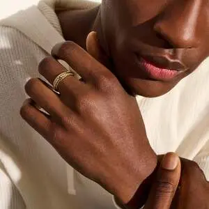 John Hardy Icon Chevron 6mm Ring - Gold