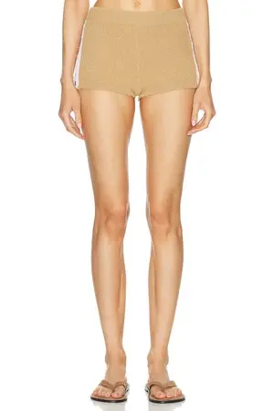 Rabanne Side Cut-out Knit Shorts
