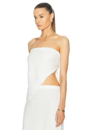 Enza Costa Linen Scarf Top