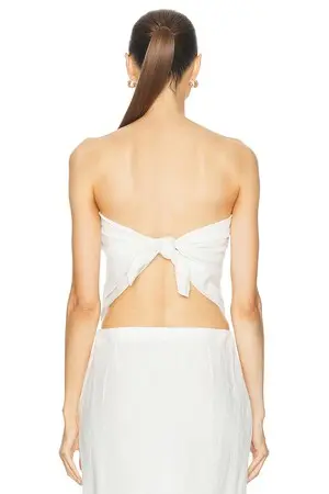 Enza Costa Linen Scarf Top