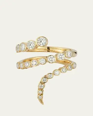 Ondyn ONDYN Radiance Coil Ring Yellow Gold