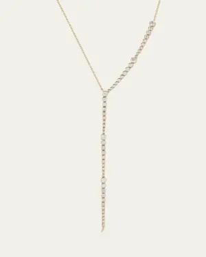 Ondyn ONDYN Simone Diamond Lariat Necklace Yellow Gold