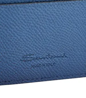 Santoni Leather Card Holder