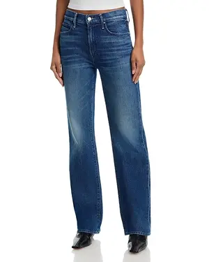MOTHER The Kick It High Rise Straight Jeans - Which Is Witch