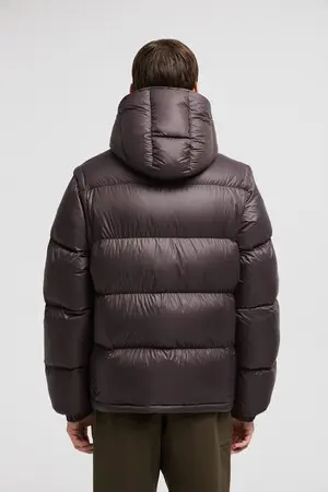 Moncler Cyclone 2-In-1 Short Down Jacket - Brown | Editorialist