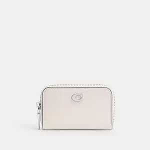 COACH® Small Zip Around Card Case - Chalk