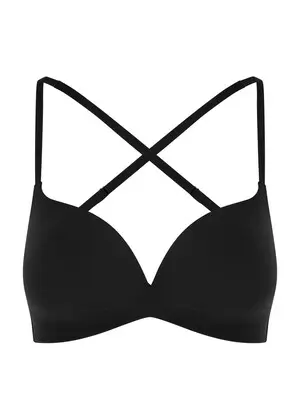 Wacoal Inès Secret Stretch-nylon Soft-cup Bra - Black