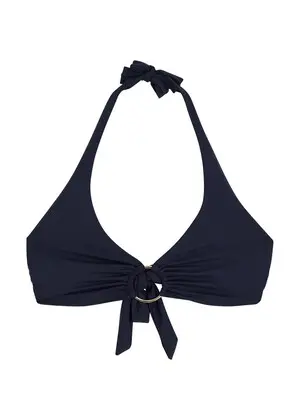 Melissa Odabash Brussels Halterneck Bikini Top - Navy