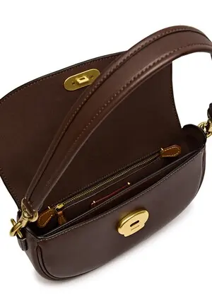 COACH Leather Saddle Bag