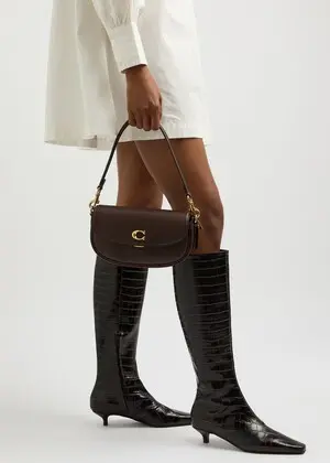 COACH Leather Saddle Bag