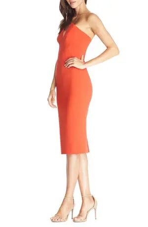Dress The Population Perla Strapless Dress - Poppy