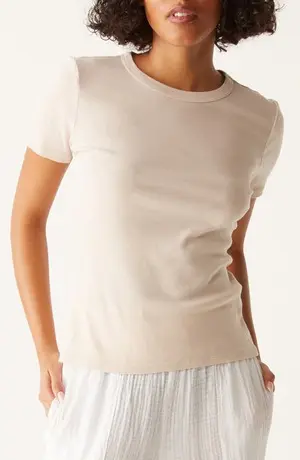 Michael Stars Mady Crew Neck T-shirt - Cement