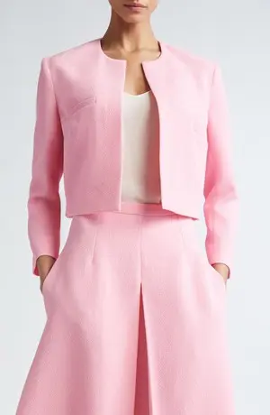 EMILIA WICKSTEAD Mirca Crop Jacket With Double Pockets