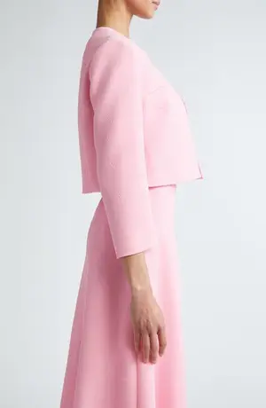 EMILIA WICKSTEAD Mirca Crop Jacket With Double Pockets