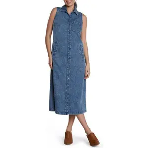 Wash Lab Denim Sleeveless Day Dresses