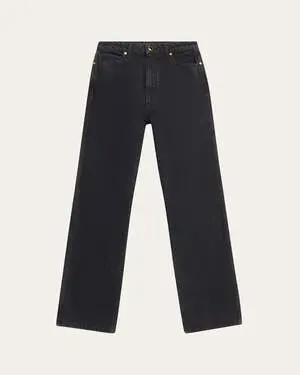 Khaite Danielle Enameled Button Jeans