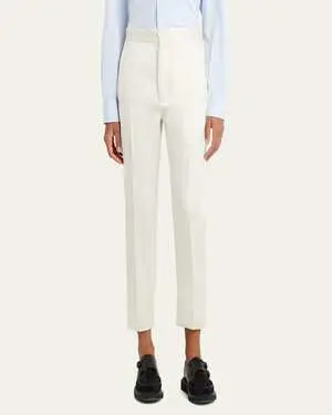SETCHU Origami Button Cuff Silk Pants - White