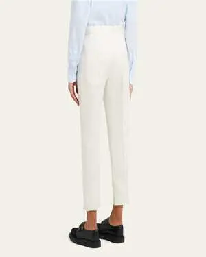 SETCHU Origami Button Cuff Silk Pants - White