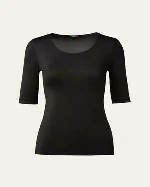 Akris Scoop-neck T-shirt - Black