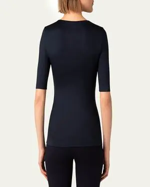 Akris Scoop-neck T-shirt