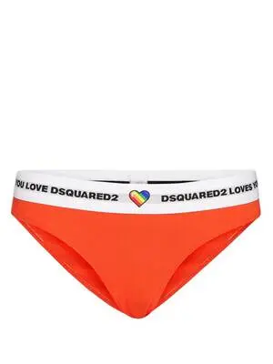 Dsquared2 Logo-waistband Briefs - Orange