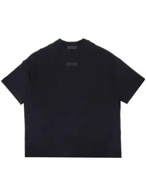Fear Of God Logo-appliqué Cotton T-shirt - Black