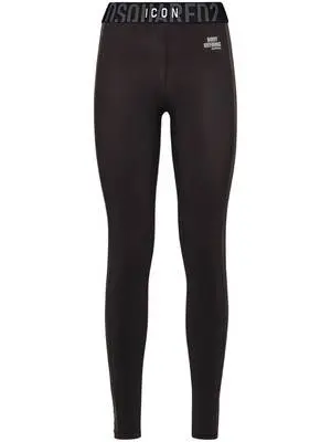 Dsquared2 Logo-waistband Leggings - Black