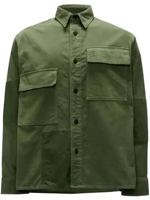 JW Anderson Patchwork-design Cotton Shirt - Green
