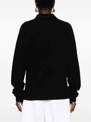 TOTEME Shirt-collar Cashmere Cardigan - Black