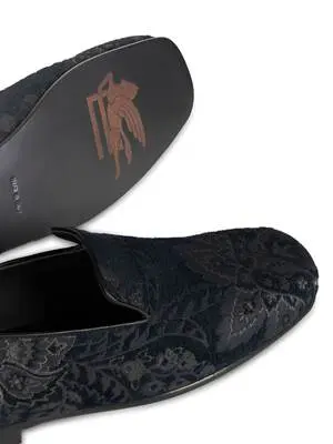 Etro Floral-motif Patterned-jacquard Loafers