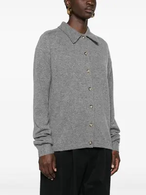 TOTEME Straight-collar Cashmere Shirt