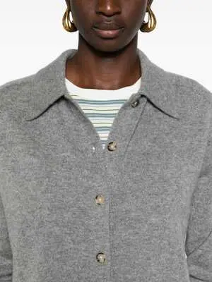 TOTEME Straight-collar Cashmere Shirt