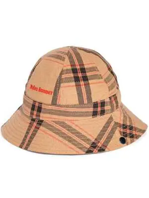 Adidas X Wales Bonner Check-print Bucket Hat - Neutrals