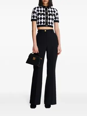 Balmain Small B-buzz Dynasty Leather Shoulder Bag - Black